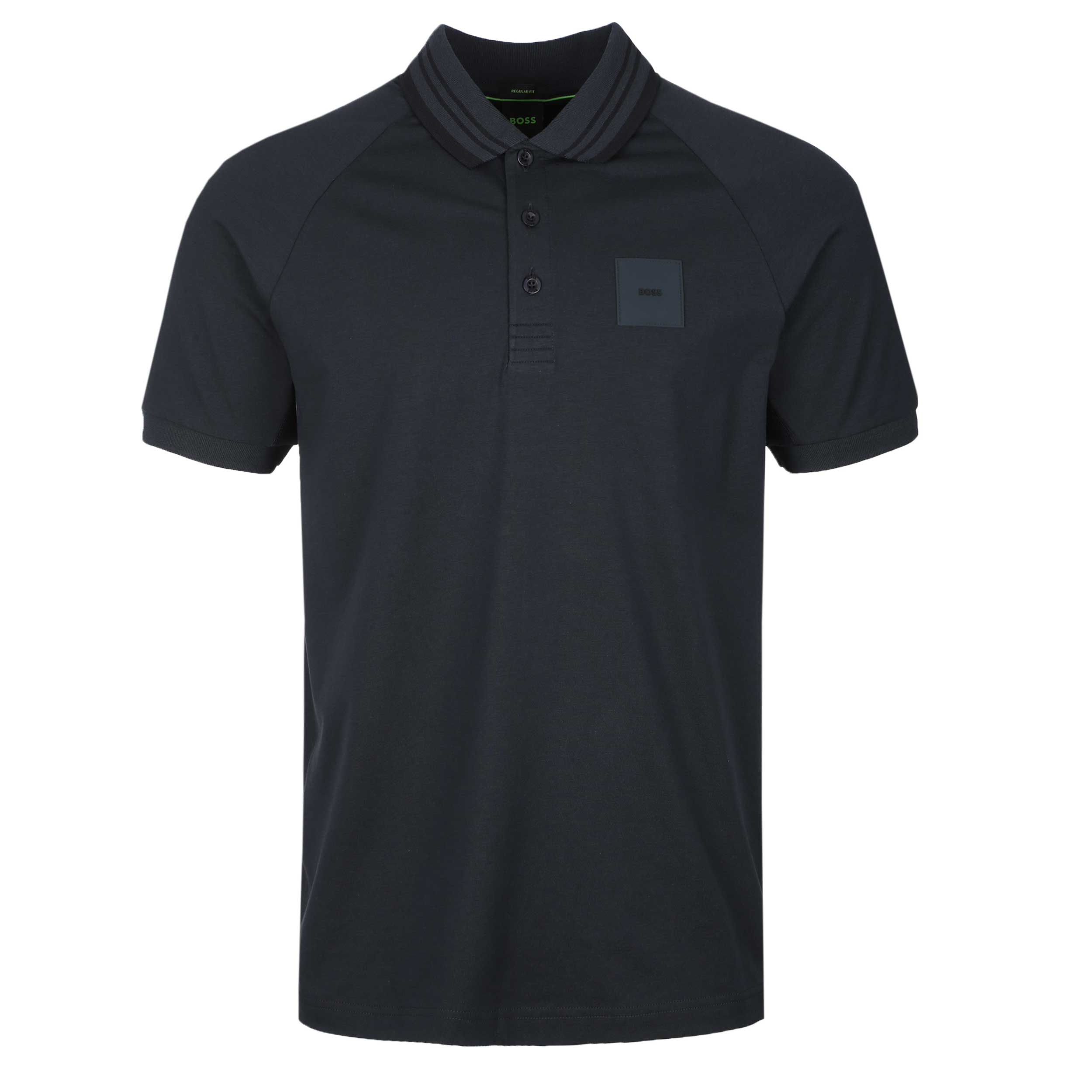 BOSS Paddy Rib Polo Shirt in Dark Blue | BOSS | Norton Barrie