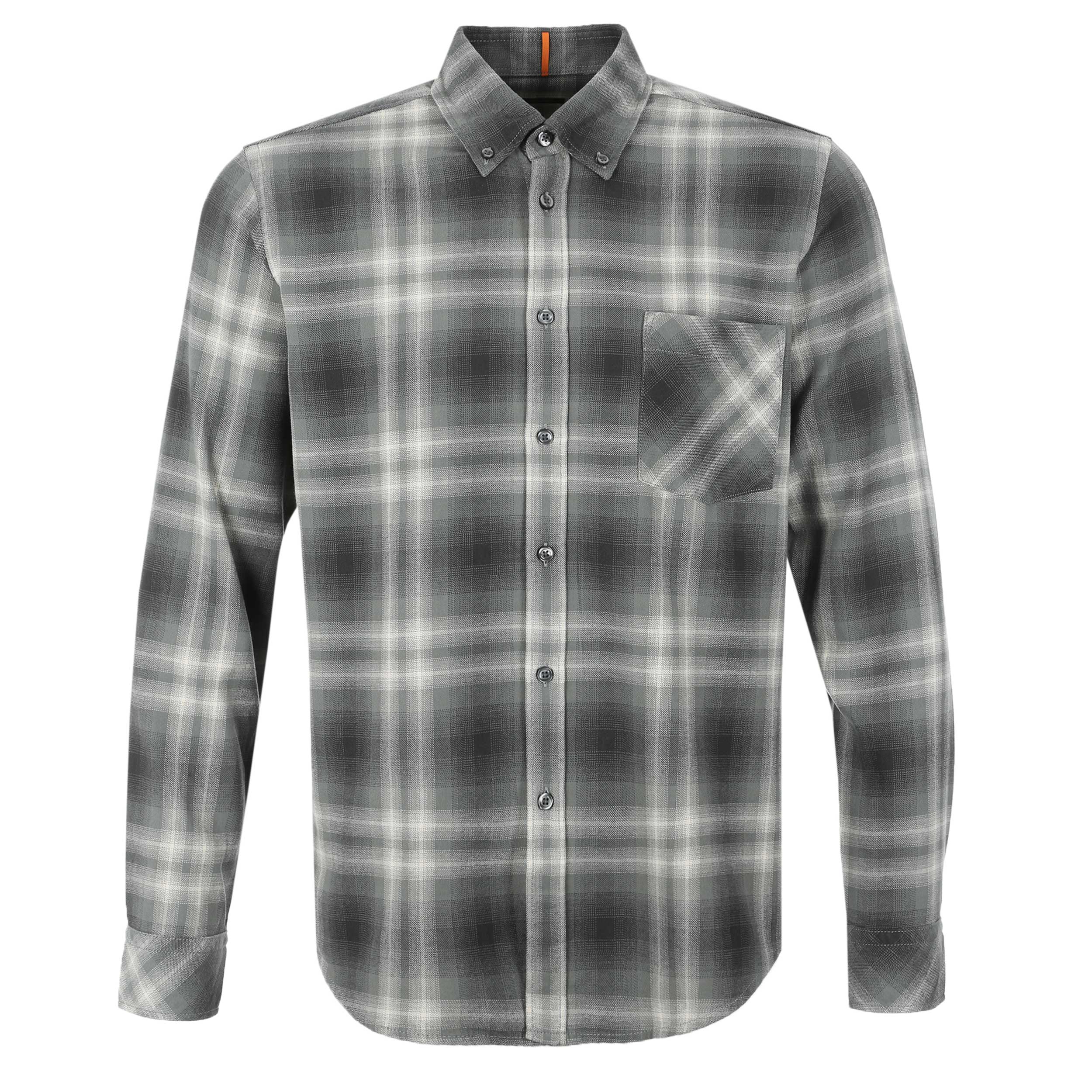 BOSS Rickert M Shirt in Open Grey Check I BOSS I Norton Barrie