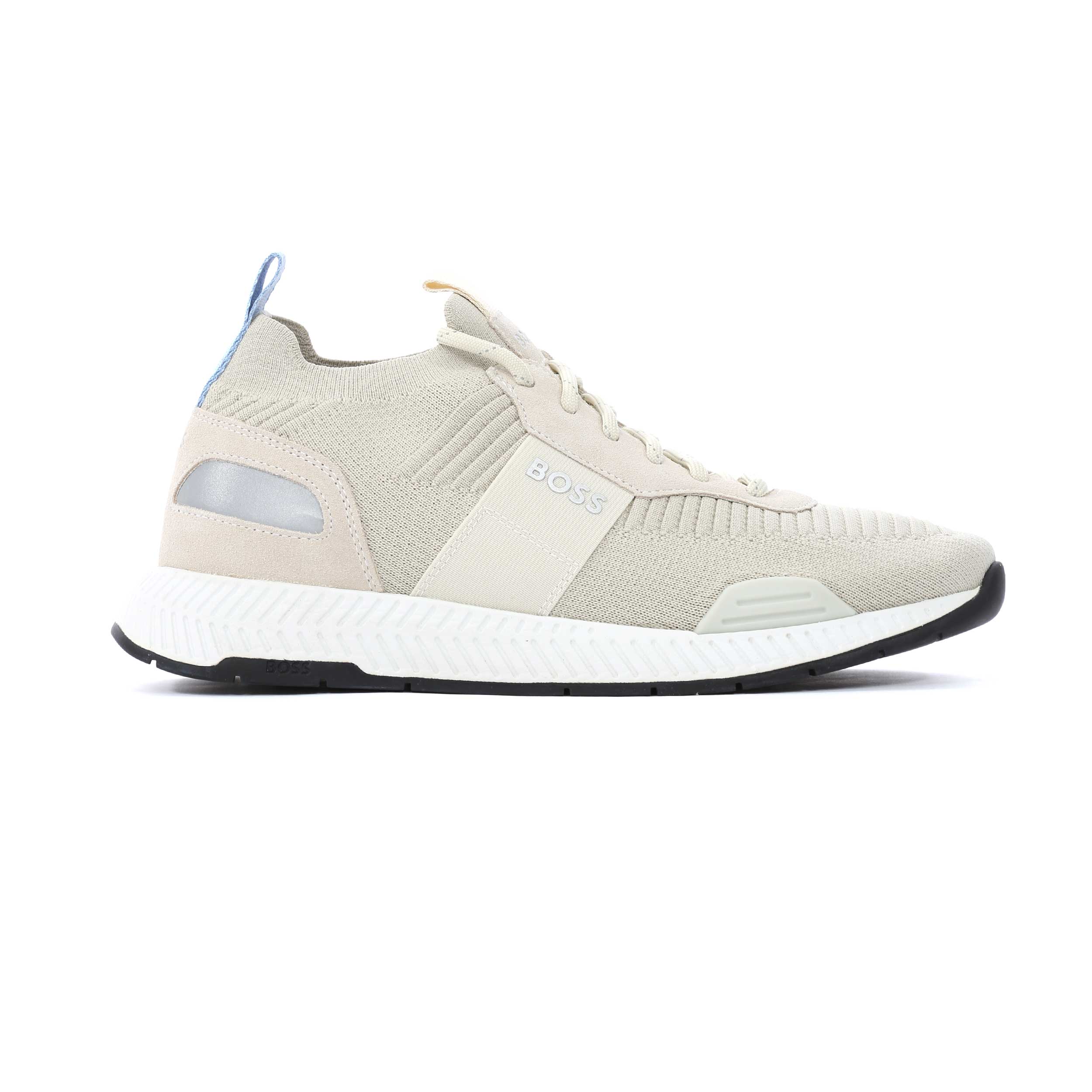 BOSS Titanium Runn knstA Trainer in Open White | BOSS | Norton Barrie