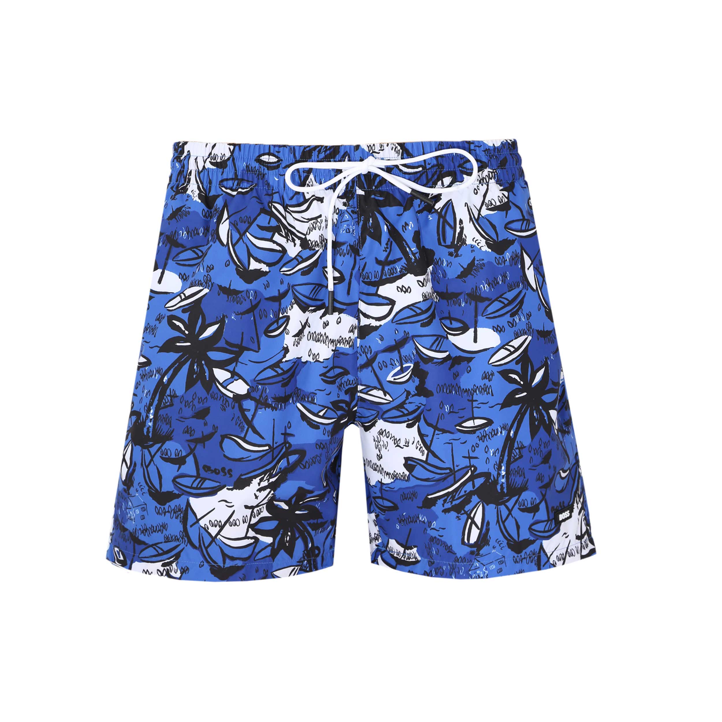 BOSS Willow Swim Short in Medium Blue I BOSS I Norton Barrie