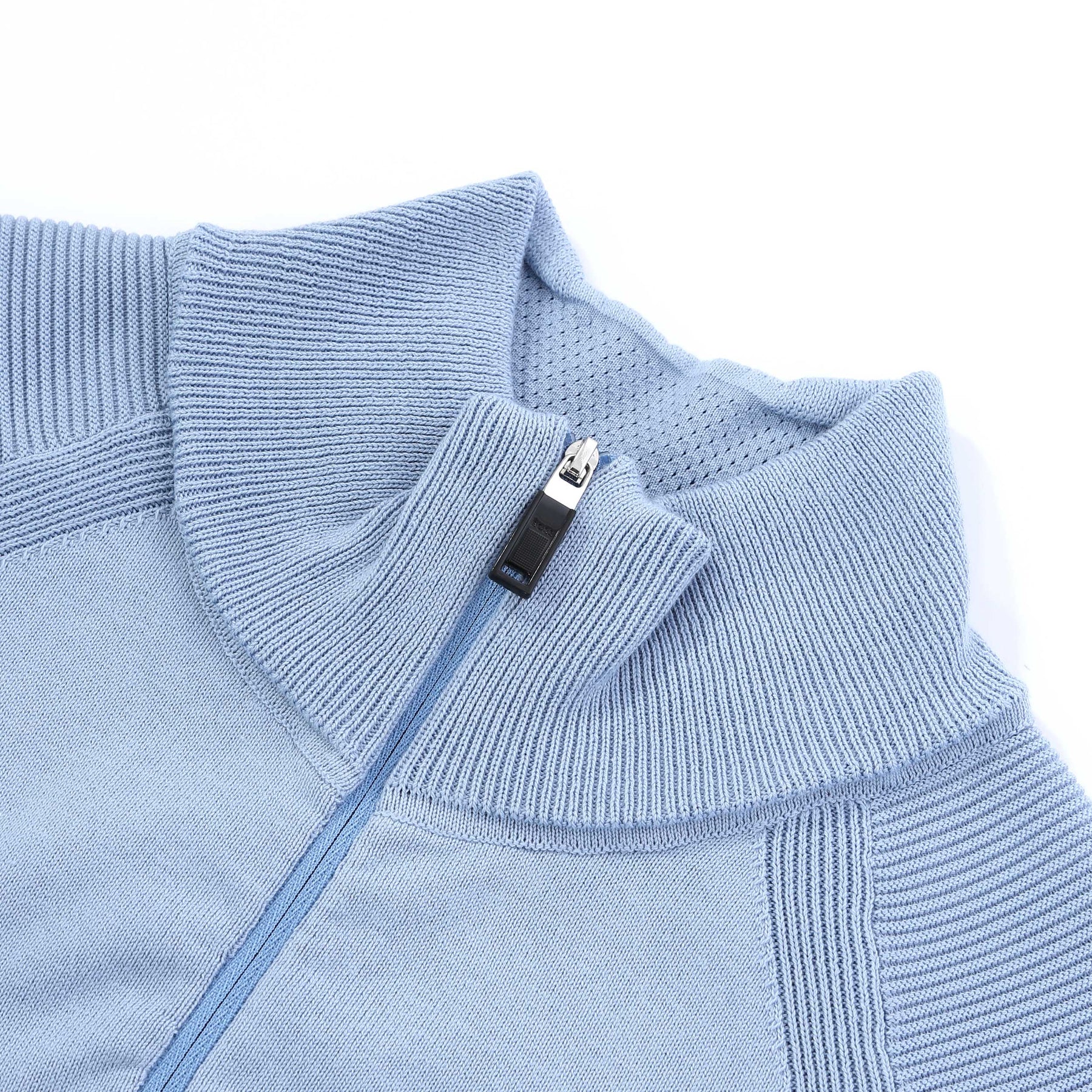 BOSS Perform X QZ Knitwear in Open Blue | BOSS | Norton Barrie