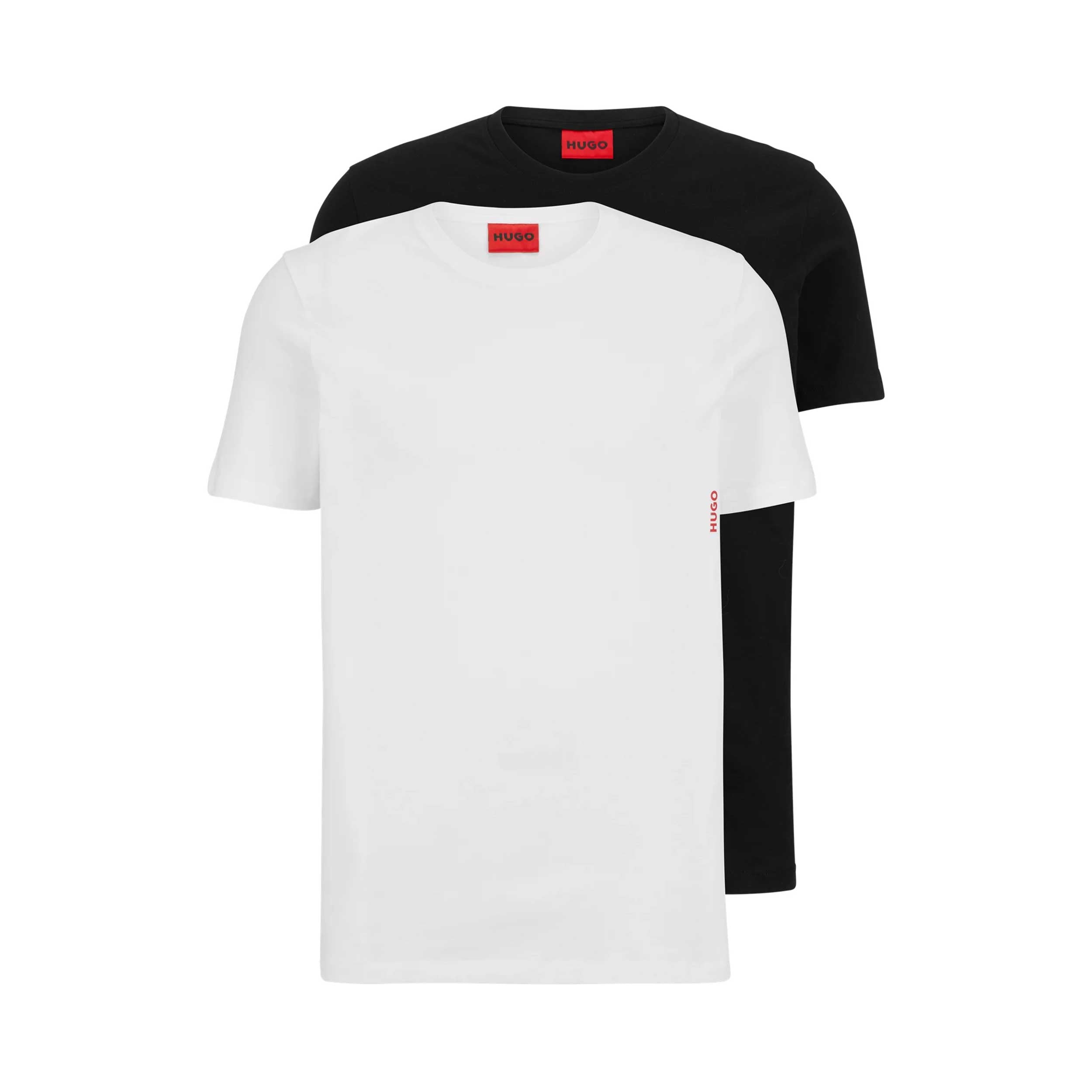 HUGO RN Twin Pack T-Shirt in Black and White | HUGO | – Norton Barrie