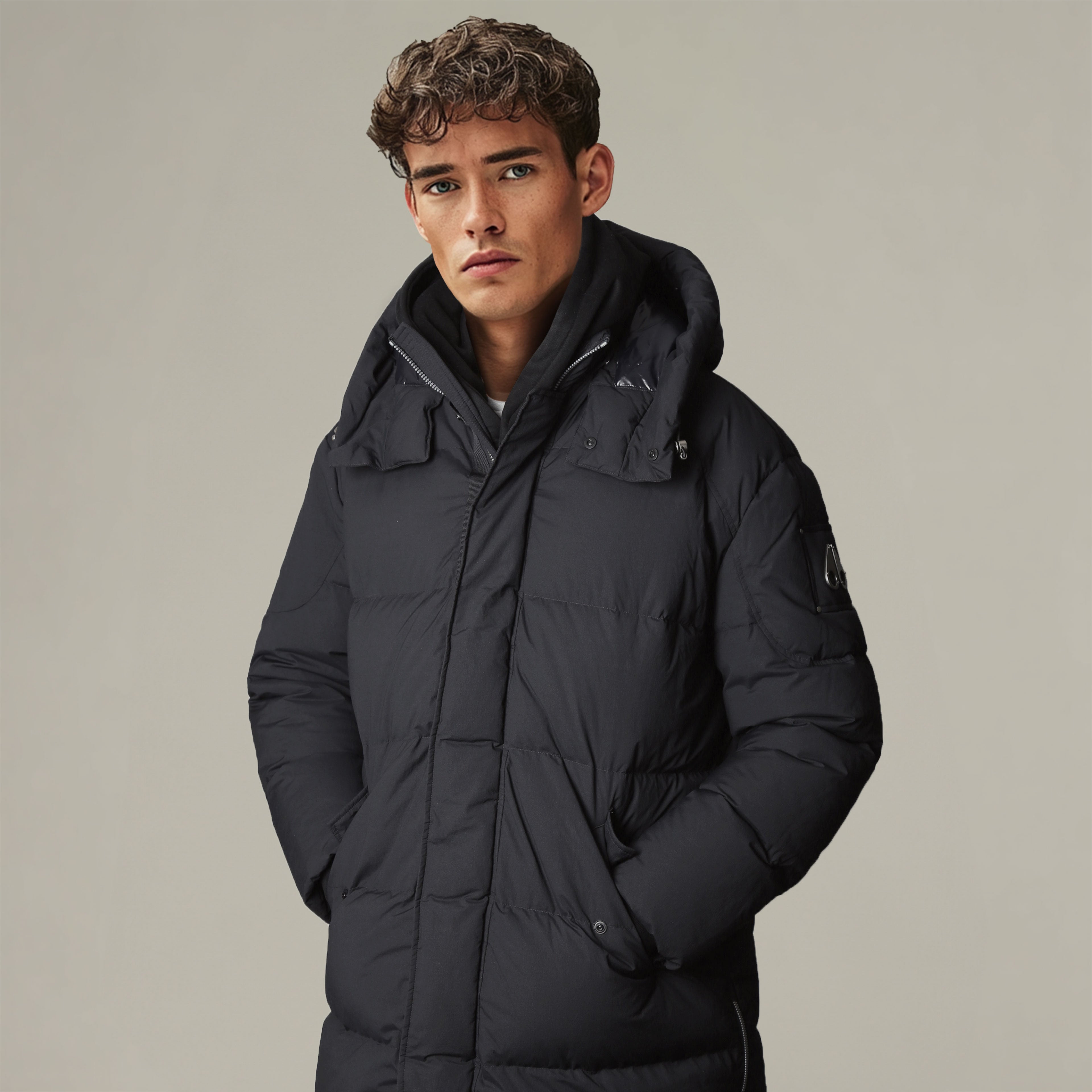 Moose Knuckles Everest Long Puffer Jacket in Black – Norton Barrie