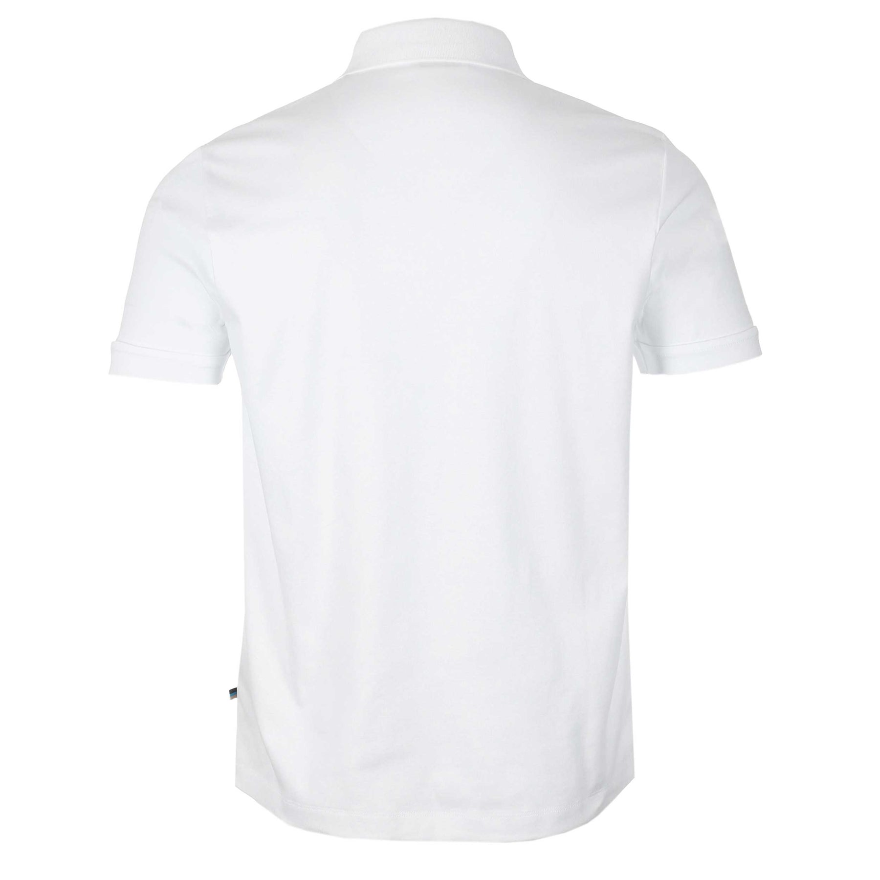 Sandbanks Interlock Full button Polo Shirt in White | Sandbanks ...