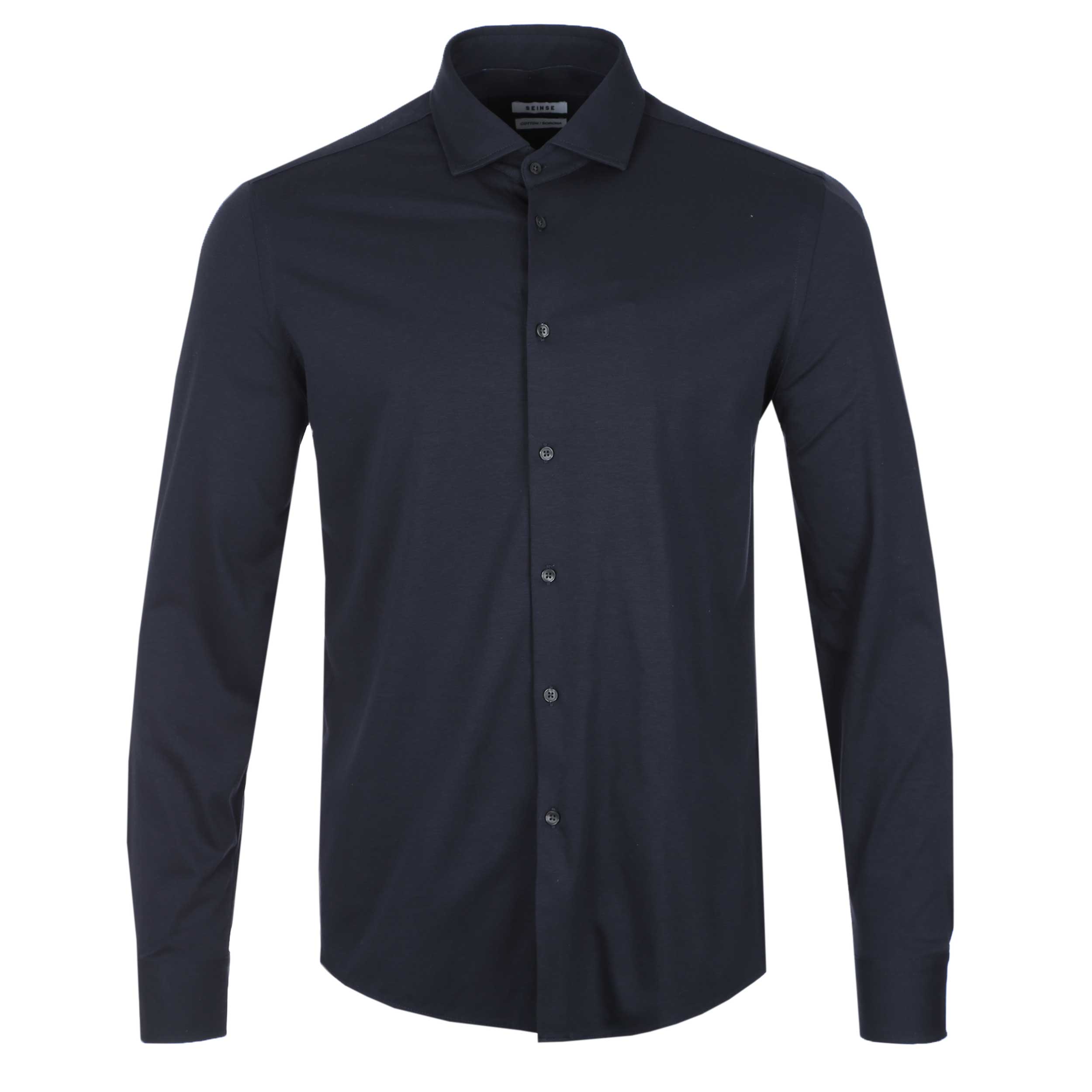 Seinse Basic Cotton Stretch Shirt in Navy – Norton Barrie