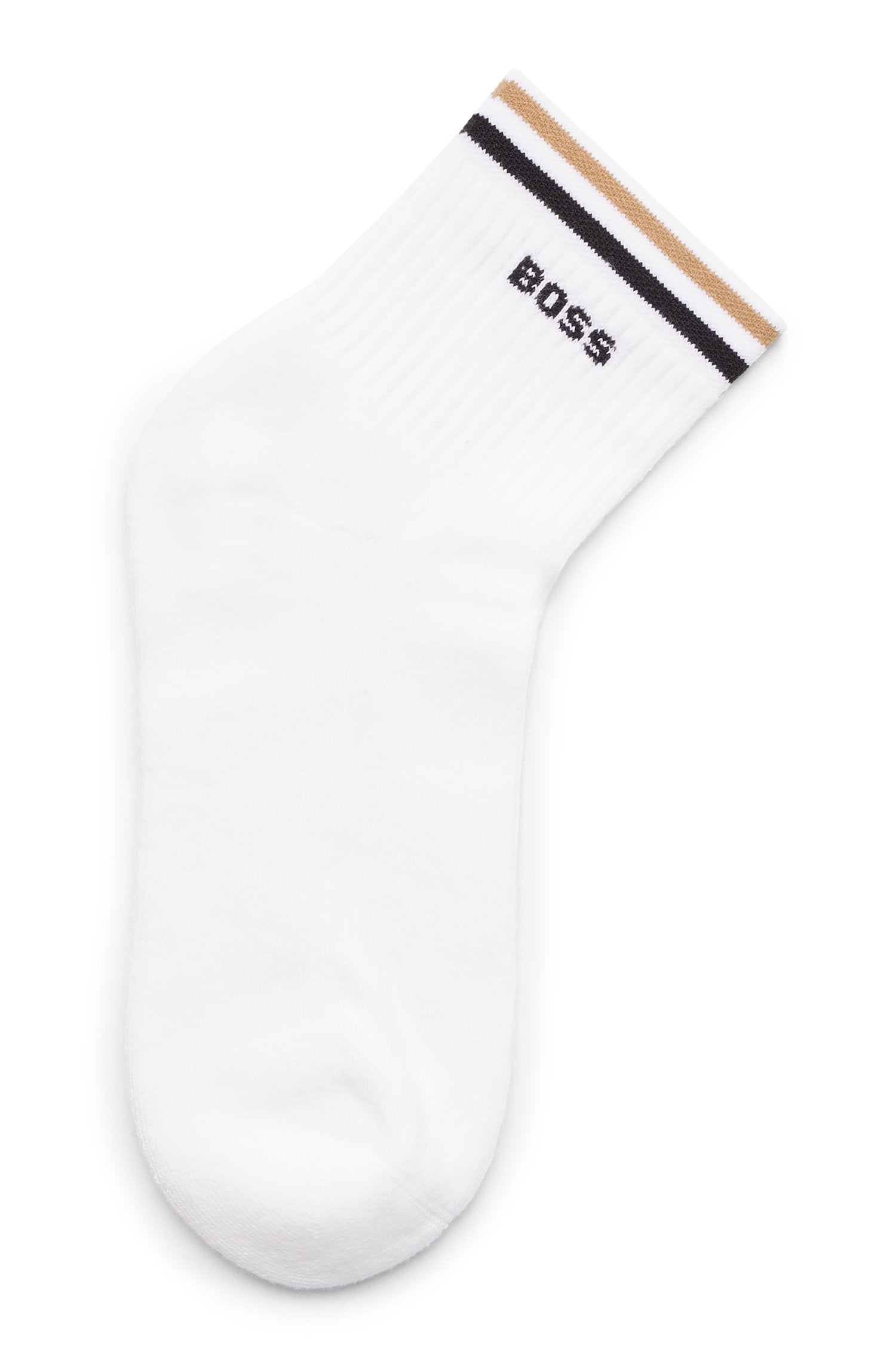BOSS SH Rib Iconic CC Sock in White | BOSS | Norton Barrie