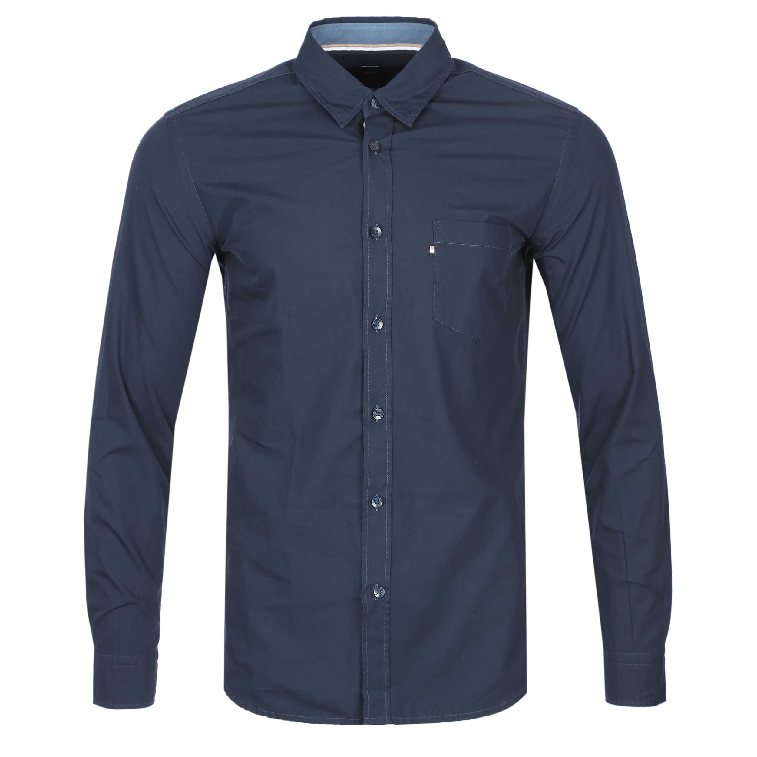 BOSS Roger 2P Shirt in Navy | BOSS | Norton Barrie