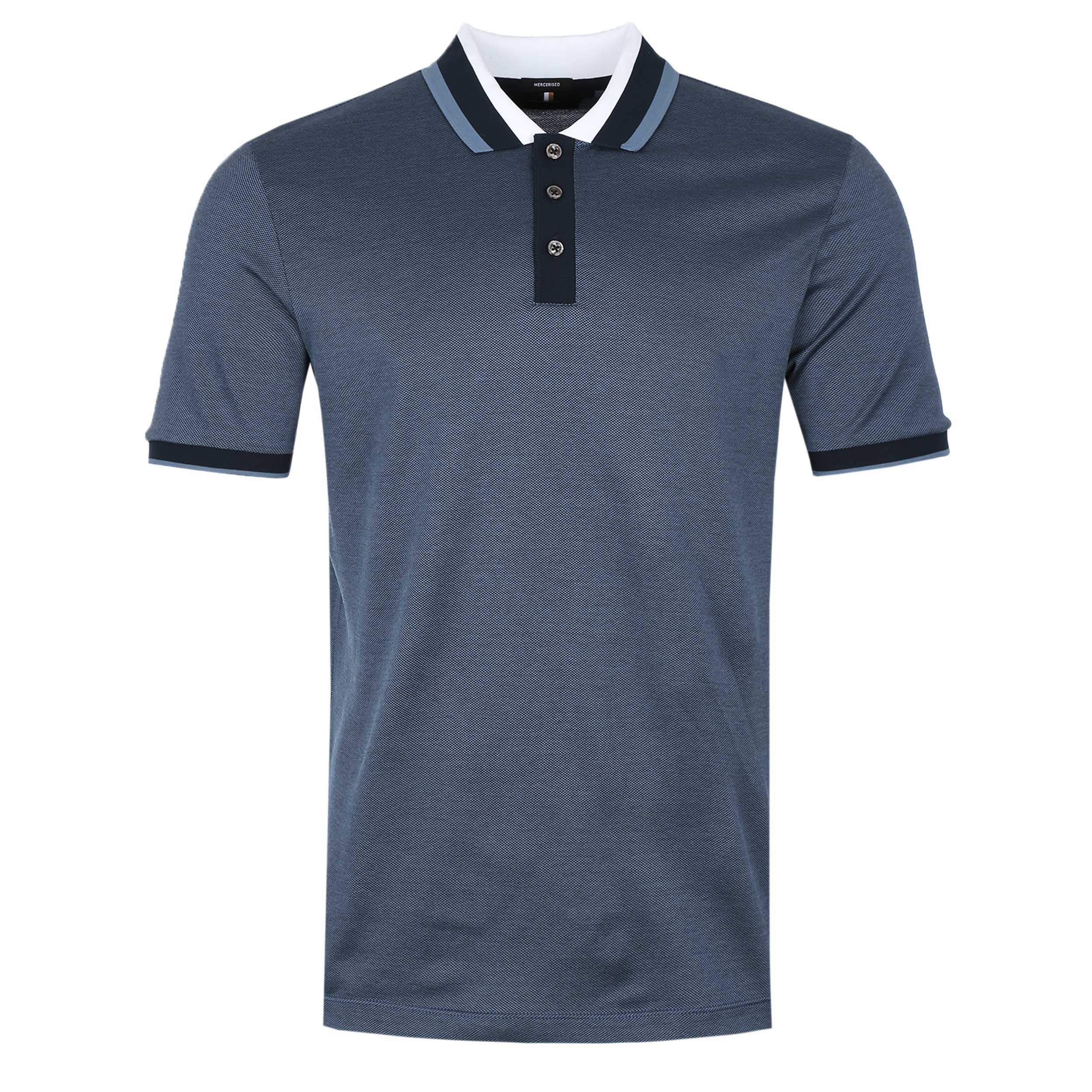 BOSS T-Perry 45 Polo Shirt in Navy | BOSS | Norton Barrie