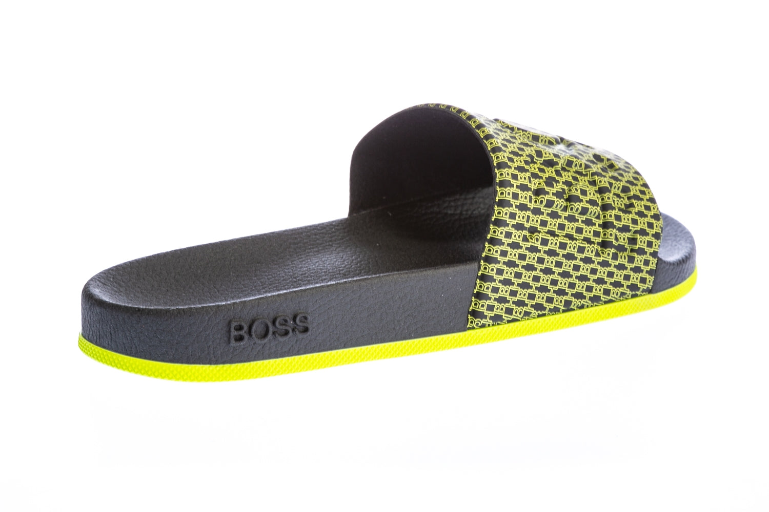 BOSS Bay_Slid Slide in Black & Yellow I BOSS I Norton Barrie
