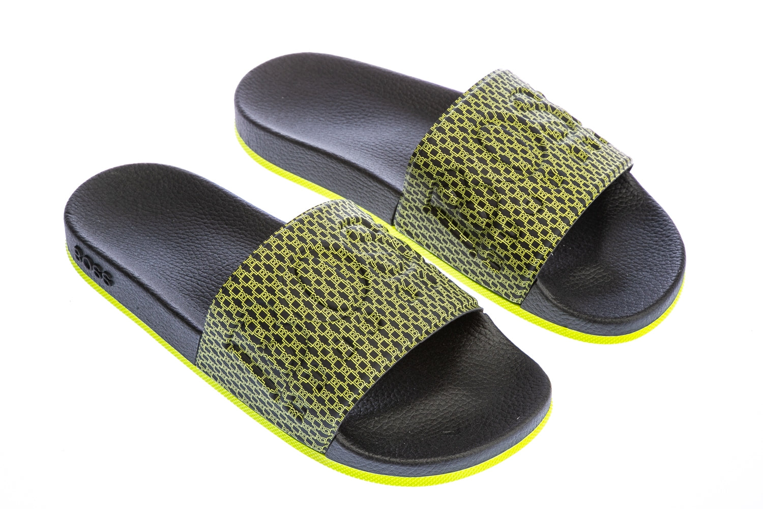 BOSS Bay_Slid Slide in Black & Yellow I BOSS I Norton Barrie