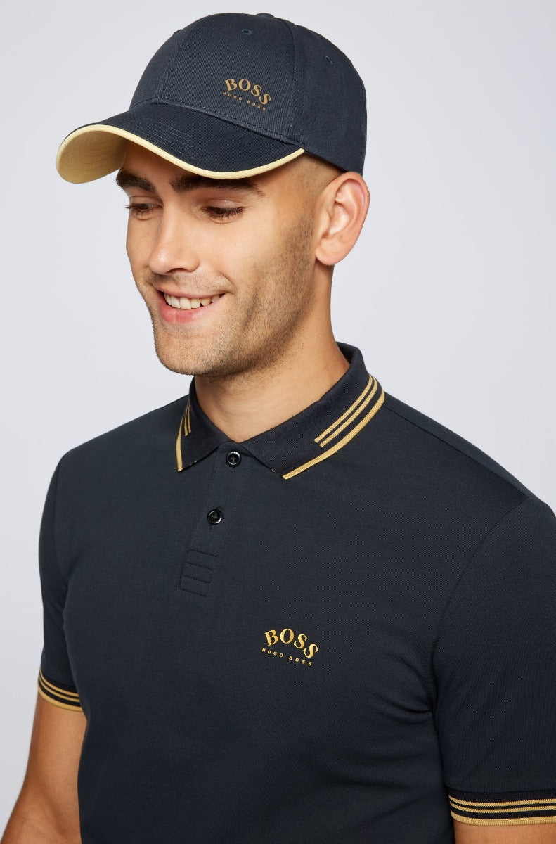 BOSS Cap-X Cap in Navy & Gold | BOSS | Norton Barrie