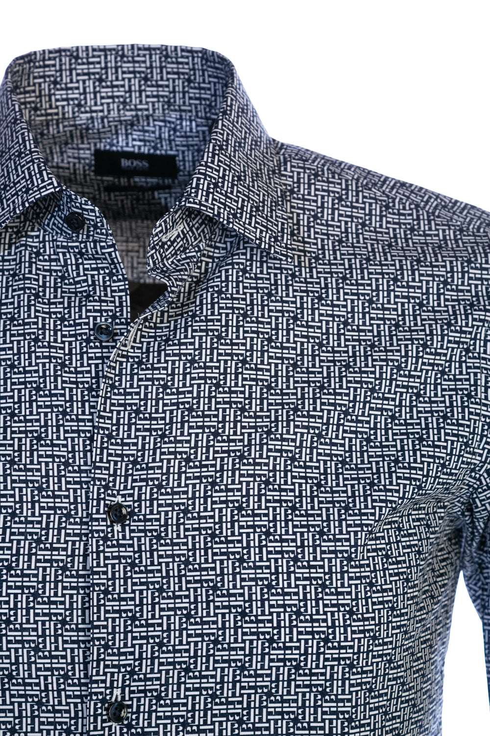 BOSS Jango Shirt in Navy & White I BOSS I Norton Barrie